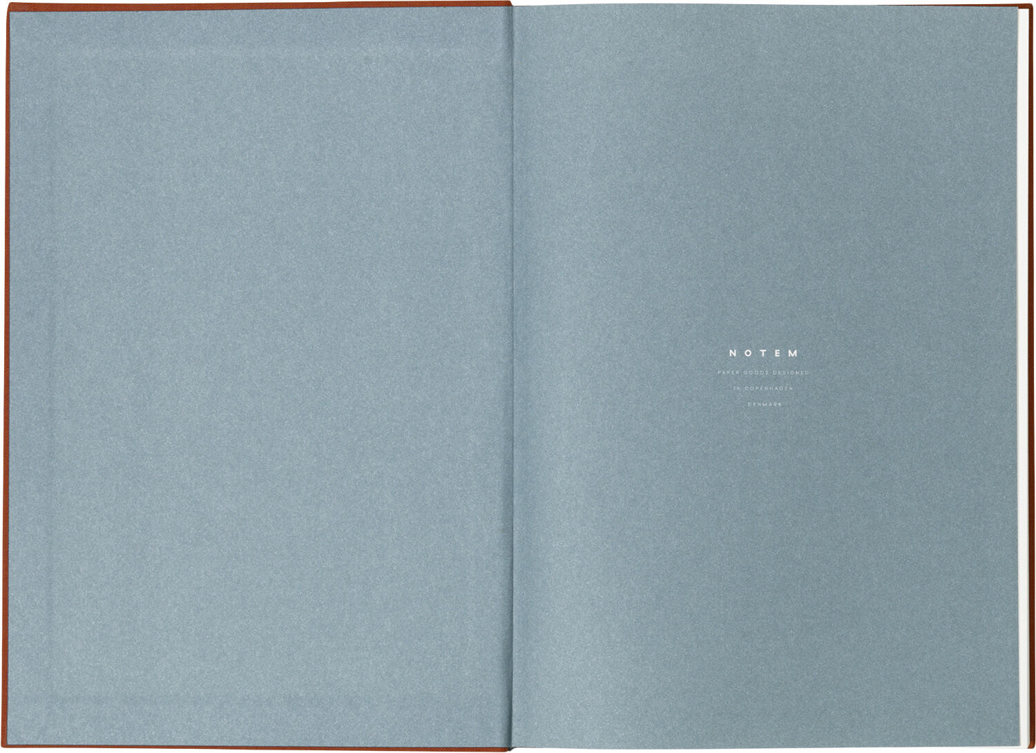 BEA, Notebook med elastik bånd, Dark sienna